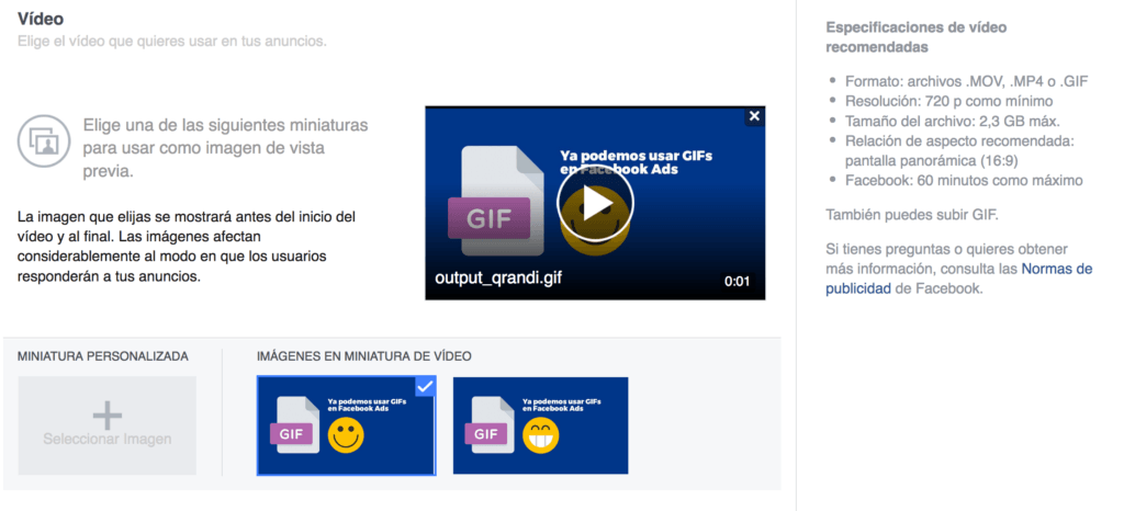Cómo incluir el formato GIF al crear anuncios en Facebook Ads