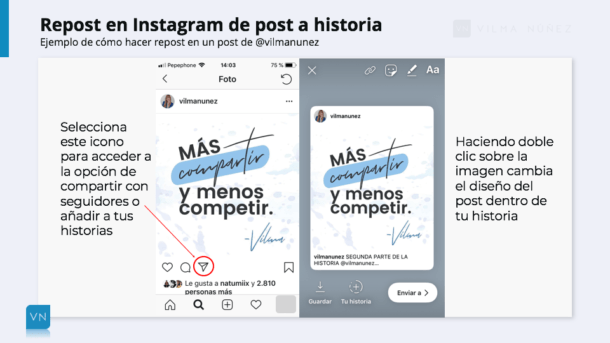 Cómo hacer repost en Instagram: Comparte stories y publicaciones
