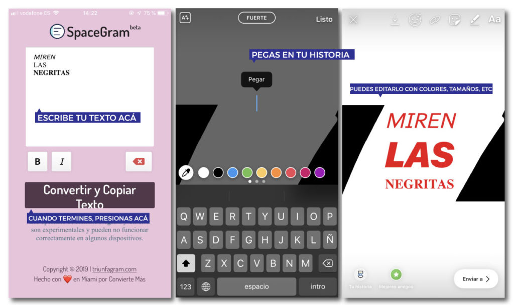 Cambiar letra en Instagram: Aplicaciones y trucos para poner otras fuentes